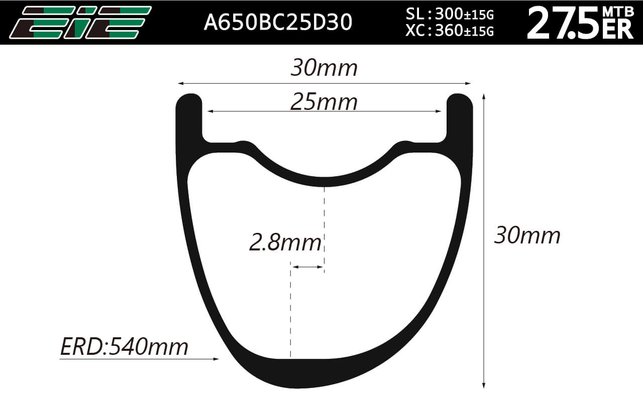 Mountain bike rims and hand-built wheels - EIE Carbon